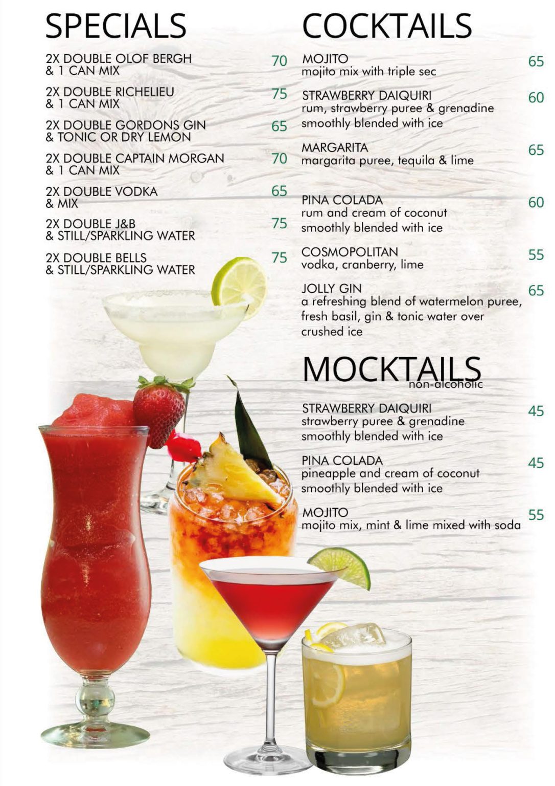 Restaurant Menu – Thulani Resort