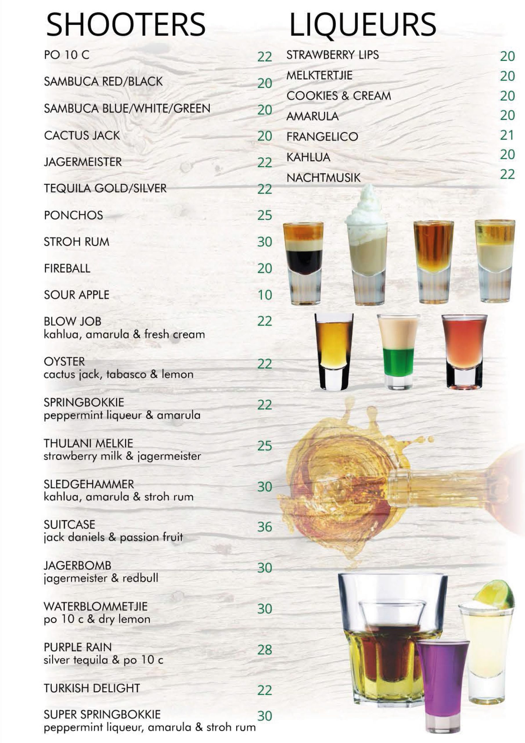 Restaurant Menu – Thulani Resort